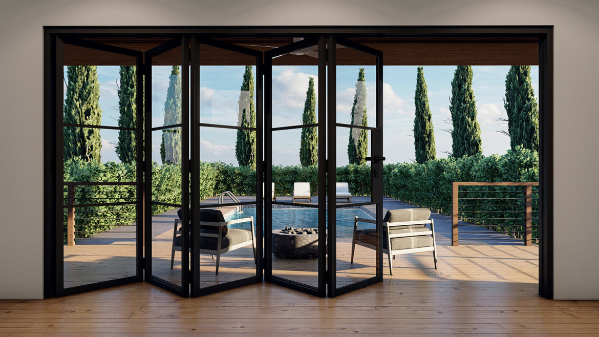Bi-Fold Doors – Black Diamond Iron Doors