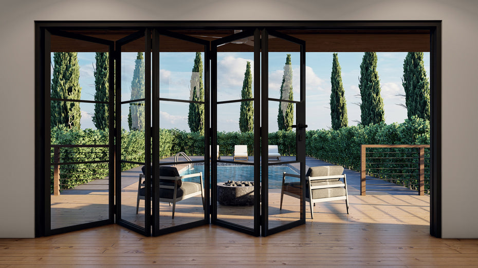 Bi-Fold Doors – Black Diamond Iron Doors