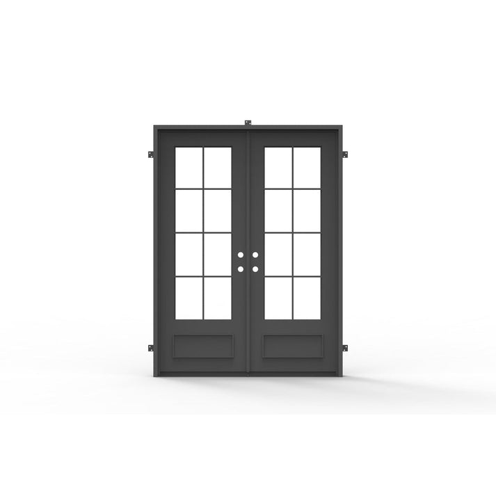 Wrought Iron Doors – Seattle Double – Black Diamond Iron Doors