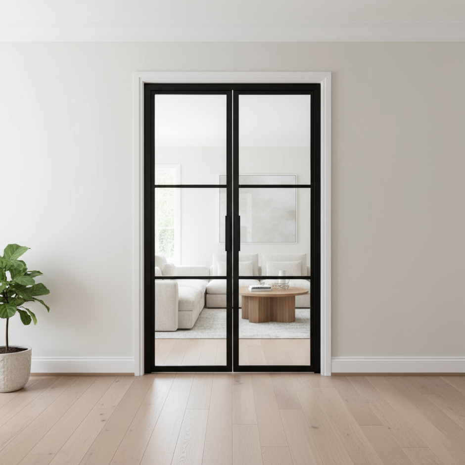 Interior Steel French Doors – Black Diamond Iron Doors